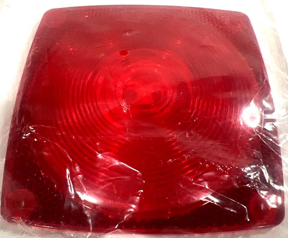 NOS Peterson 4.5" Square Red Replacement Lens 440-15 DOT AIST 90 | eBay