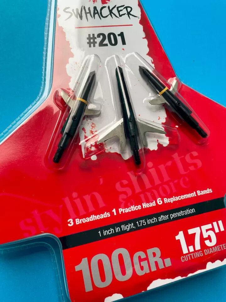 #201 Swhacker 1.75" Expandable 2-Blade Mechanical Crossbow Broadheads ...