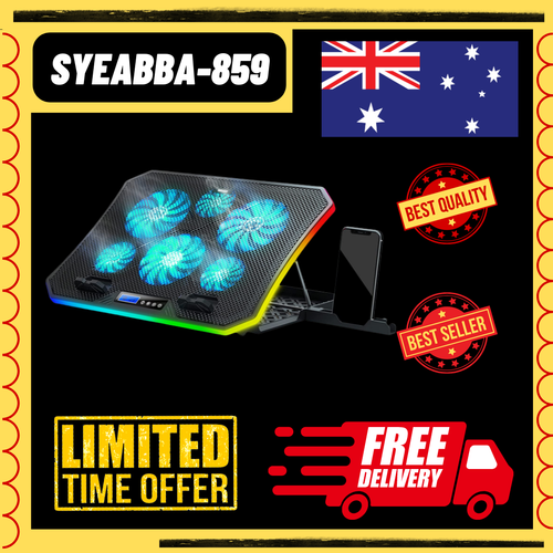 TopMate C12 Laptop Cooling Pad RGB Gaming Notebook Cooler for Desk and ...