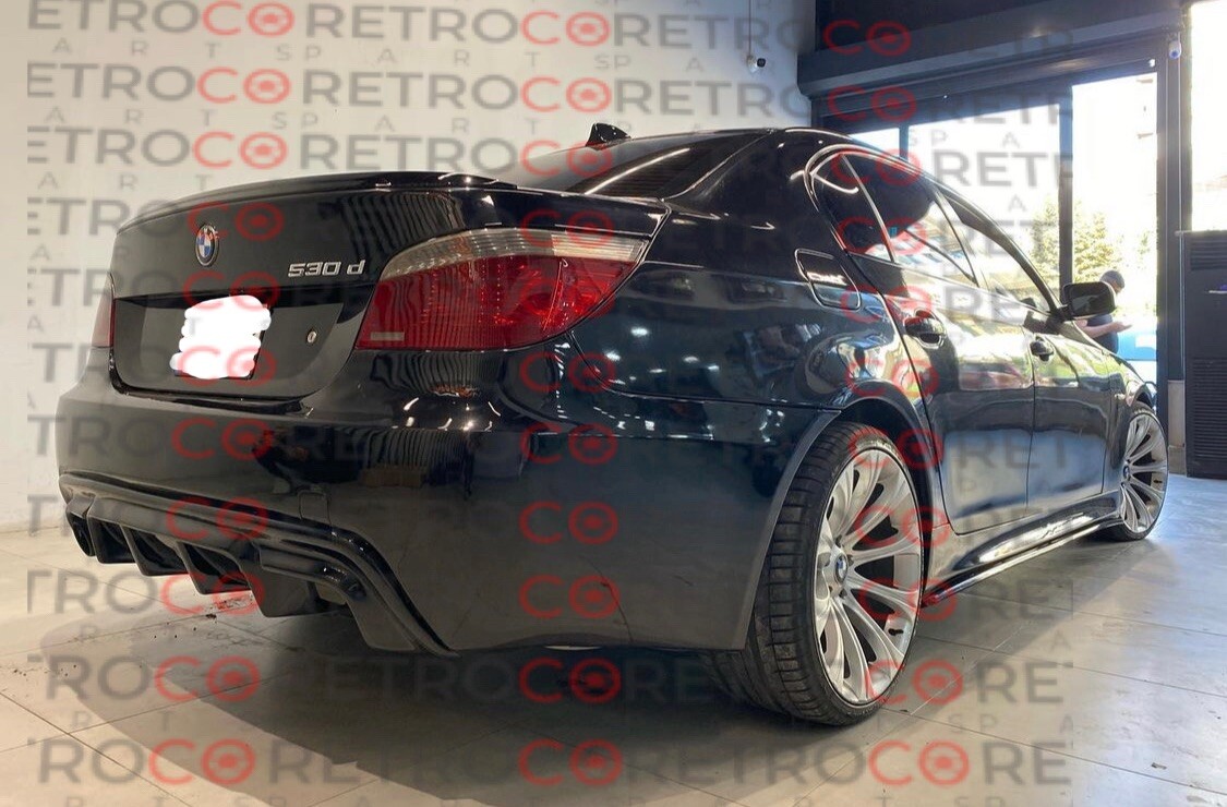 For Bmw E60 e61 5 series M tech Mtech custom rear Bumper diffuser ...