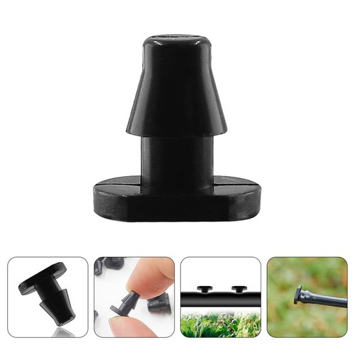 150 Pcs Irrigation Tubing End Cap Garden Pipe Plug Drip Fittings Caps ...