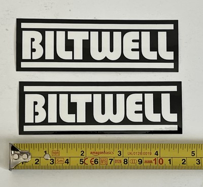 2 BILTWELL Moto Helmets decals stickers racing baggers hooligan ...