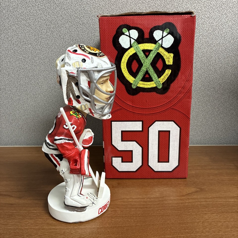 🏒 RARE NHL CHICAGO BLACKHAWKS 10/25/11 SGA COREY CRAWFORD GOALIE ...