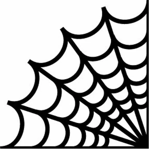 Corner Spider Web Border