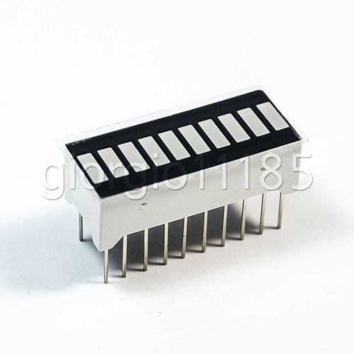 Stock 10pcs 10-Segment Red LED Bargraph Array Display Bright Bar Graph ...