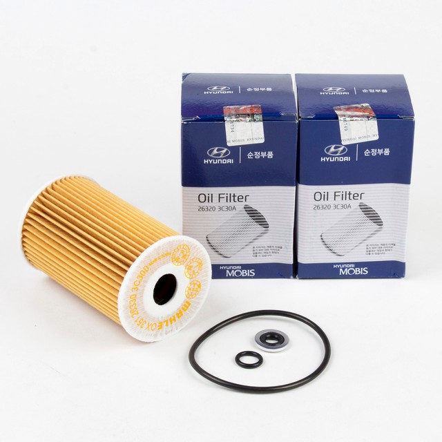 Genuine Hyundai / Kia Oil Filter 26320-3C30A (same as 26320-3C300) 2 ...