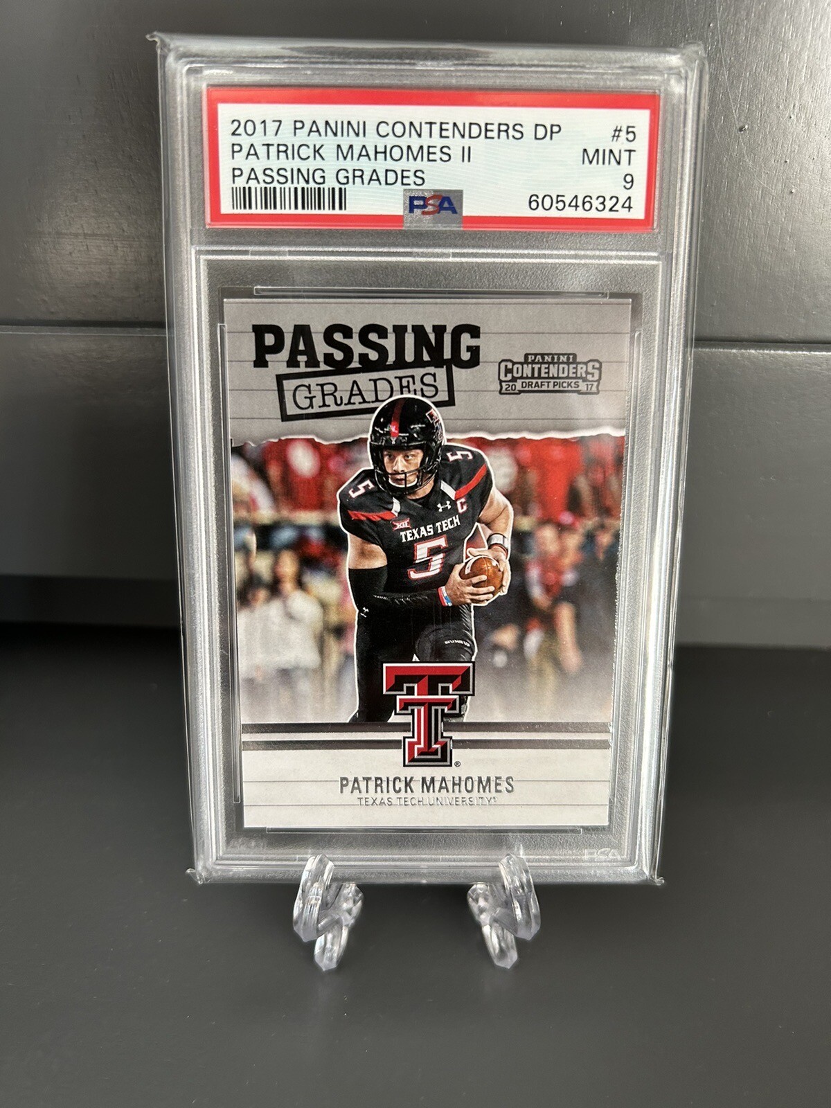 2017 Panini Contenders Draft Picks PATRICK MAHOMES Passing Grades ...