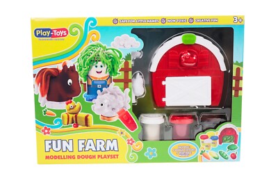 Fun Farm Dough Play Set - Non-Toxic Modelling Clay for Kids | Creative ...
