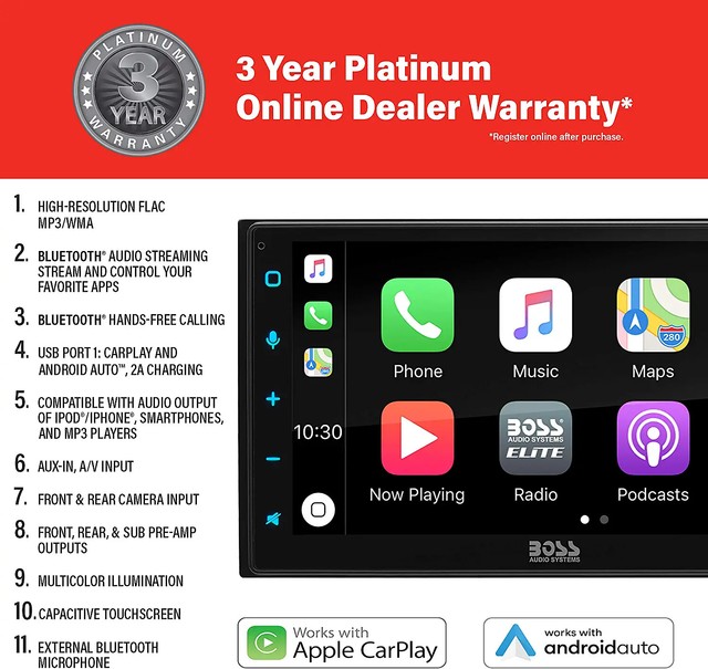 BOSS Audio Elite Series BE950WCPA Car Multimedia Player for sale online ...