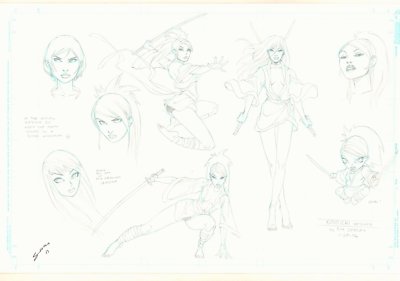 Kunoichi Design Art - 2006 Signed art by Tim Seeley | eBay