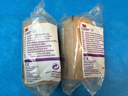 3M, 2084 Coban LF- Self-adherent Closure, 4 Inch X 5 Yard Lot 10 (D798 ...