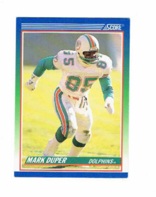 Mark Duper Miami Dolphins #85 WR #401 Score 1990 Football Card | eBay