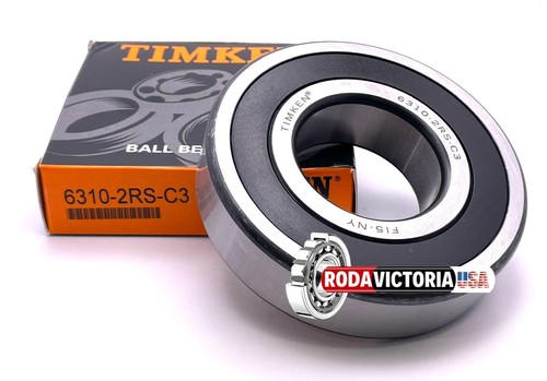 TIMKEN 6310 2RS C3 DEEP GROOVE BALL BEARING, RUBBER SEALED 50x110x27 mm ...