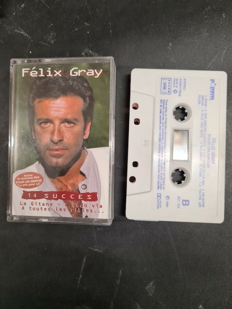 Cassette Audio, K7 Audio, FÉLIX GRAY, 14 Succès + 1 Inédit +++COMME ...