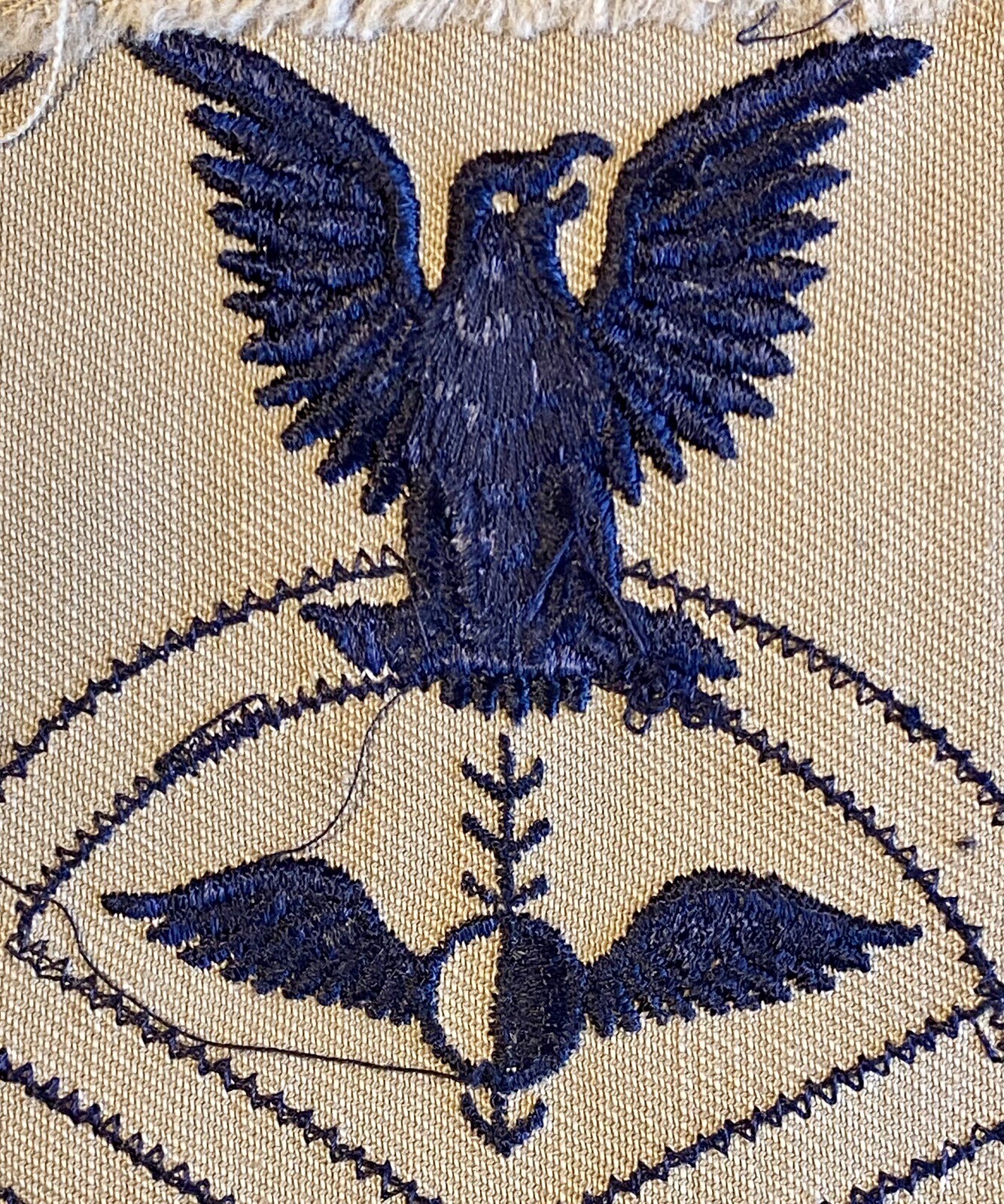 WWII undated Khaki Navy Rate Aerographer's Mate CPO rank Patch USN AGC ...