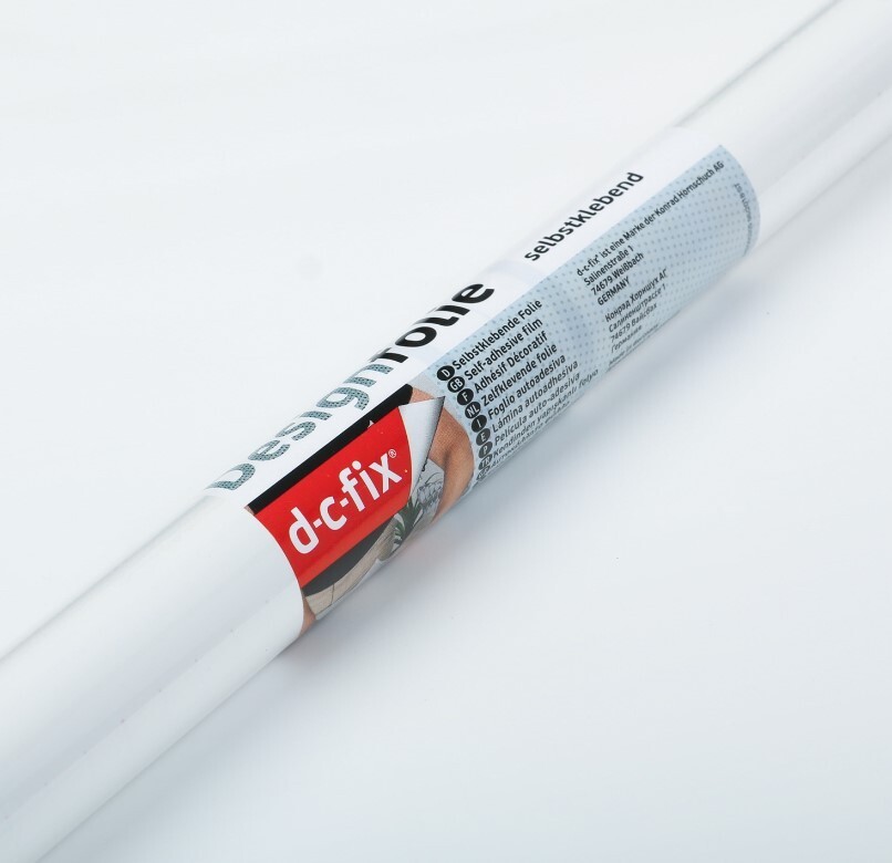 45cm wide MATT WHITE STICKY BACK PLASTIC VINYL DCFIX SELF ADHESIVE WRAP ...