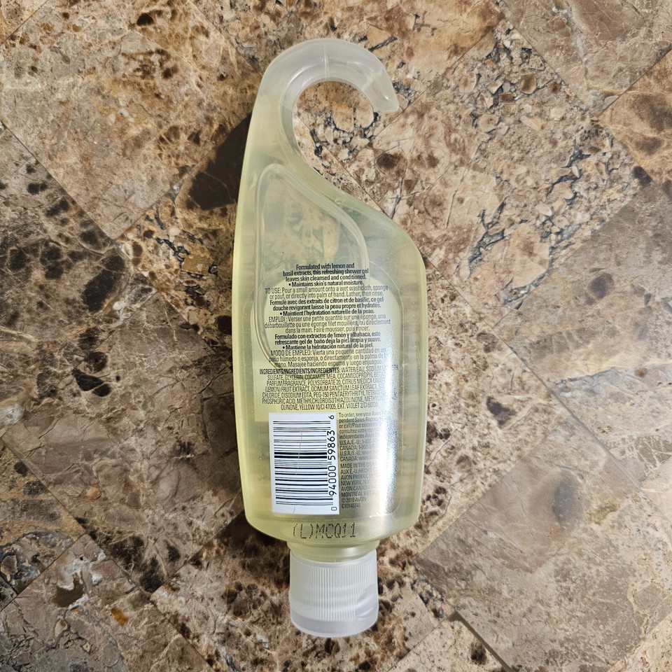 Avon Naturals "Lemon Blossom and Basil" Juicy Moisture Shower Gel -5oz ...