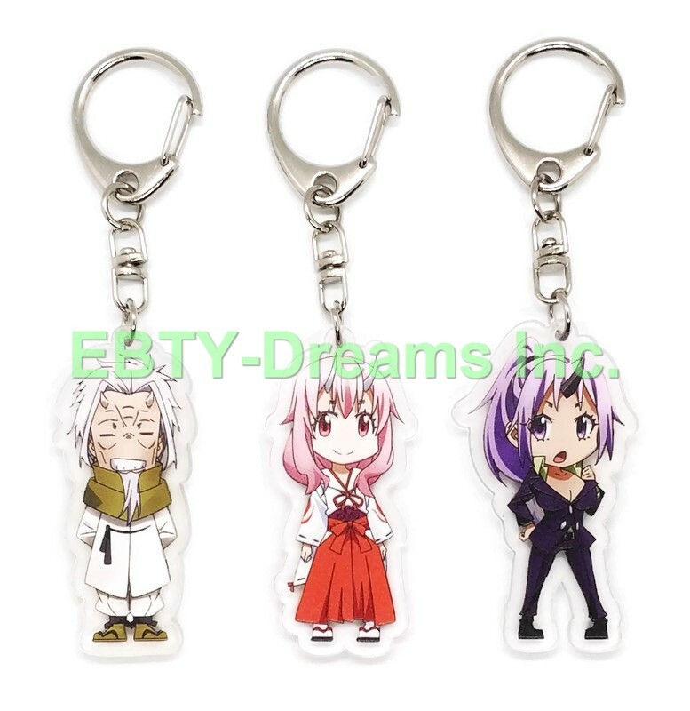 Set of 3 Reincarnated As Slime Anime Acrylic Keychain Hakurou, Shion ...