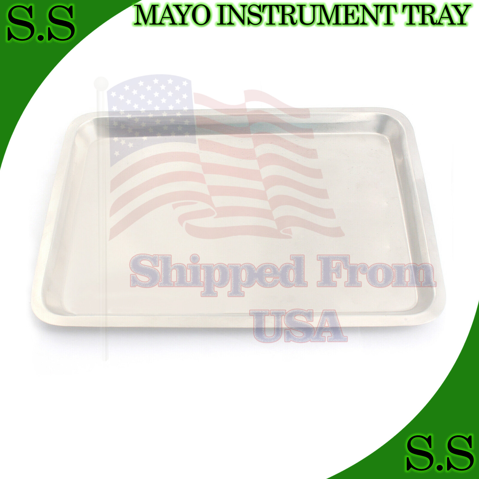 Mayo Instrument Tray 14" x 10" x 1.5" Surgical Dental | eBay
