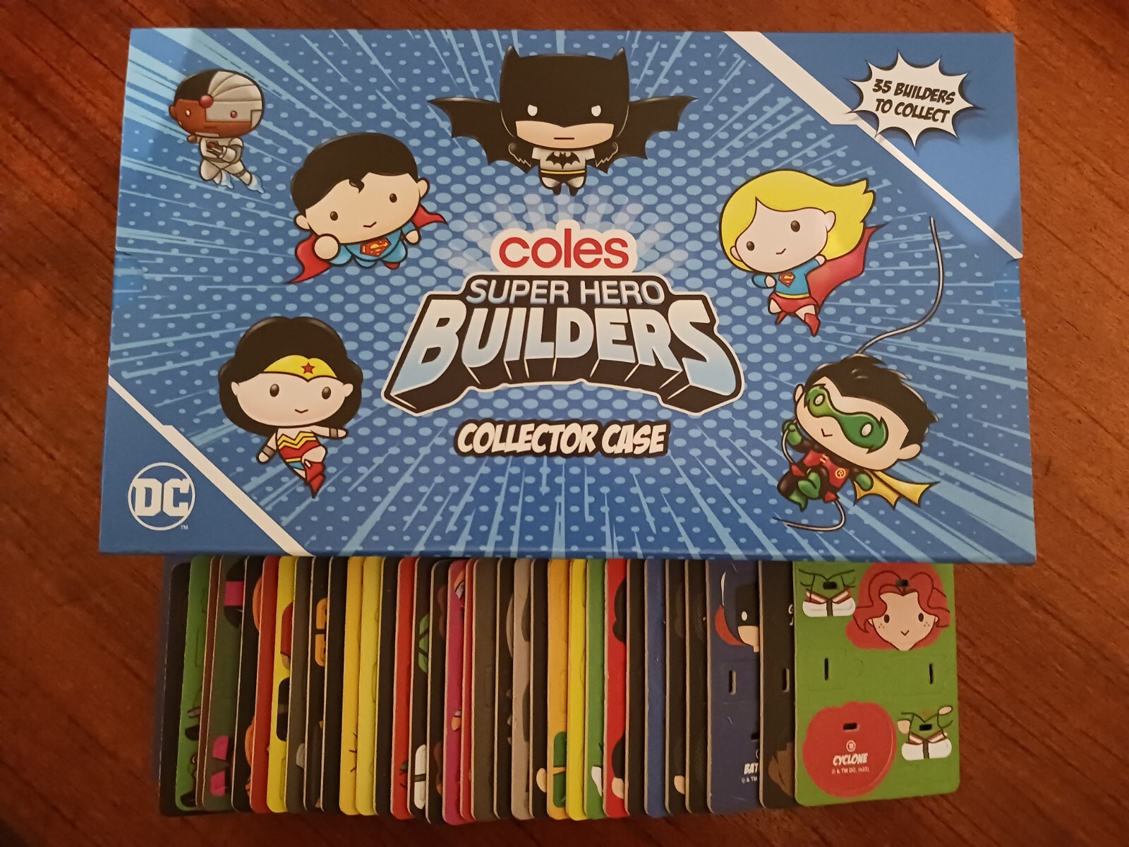Coles DC super hero builders Full Set With Tin | eBay Australia