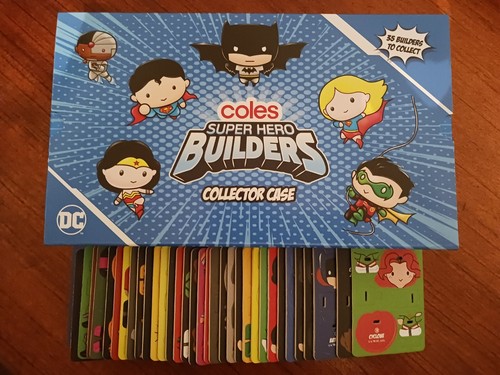 Coles DC super hero builders Full Set With Tin | eBay Australia
