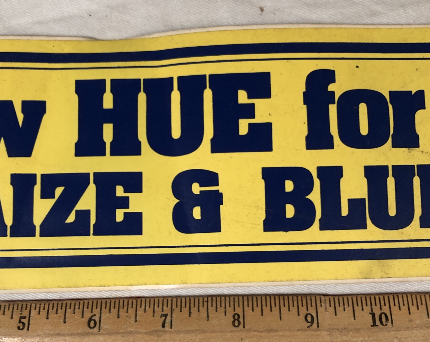 Vintage Michigan Wolverines Bumper Sticker Decal Football OSU Maize ...
