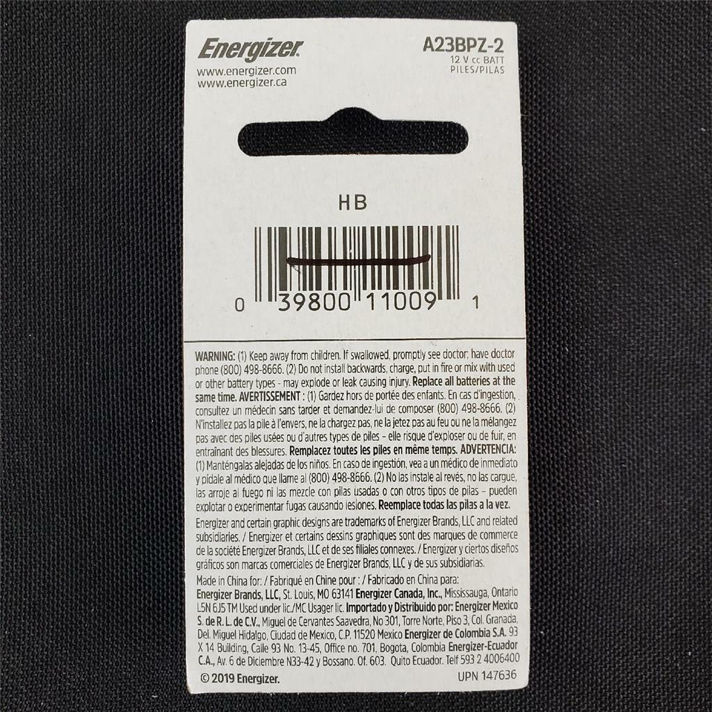 = Lot of 6 Energizer A23 Battery 12V 2-Pack A23BPZ-2 Alkaline NEW ...
