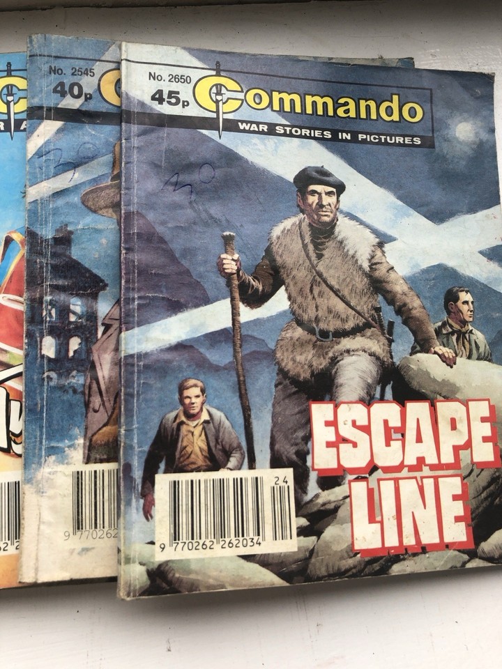 7 Vintage Commando Comics Bundle – War Picture Library (1970s–80s ...