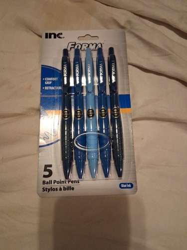 Inc. Forma Retractable Ball Point Pens 1.0 mm, Barrels Blue Ink | eBay