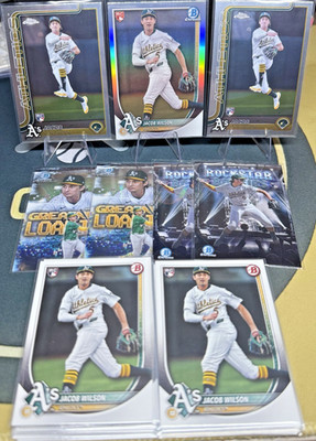 *NEW* Jacob Wilson 23-Rookie Card Lot (Red Rookie + Chrome x2 + Insert ...
