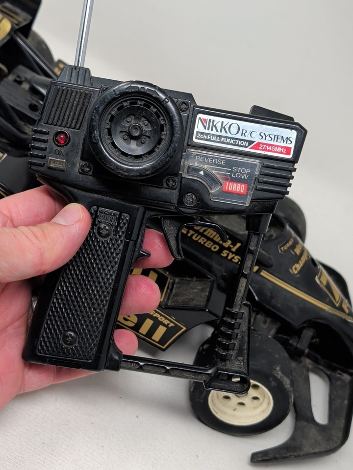 VINTAGE NIKKO SHELL BLACK JPS F1 FORMULA ONE 1 TURBO BANDIT SYSTEM RC ...