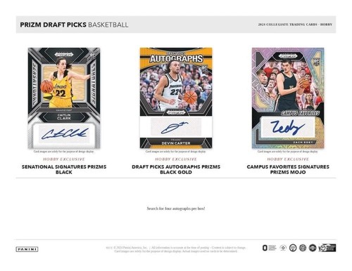 Baylor Scheierman - 2024 Prizm Draft Picks Basketball Hobby - 8X Box ...