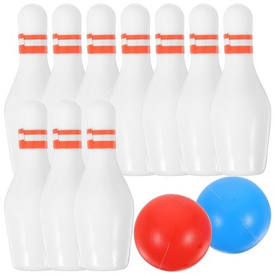 6 Sets Toy Bowling Ball Home Decor Toy Mini Resin Bowling Miniature ...