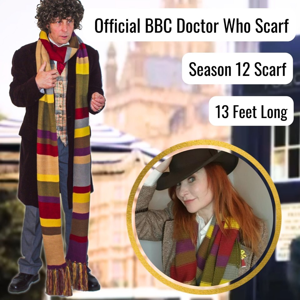 Doctor Who Scarf - Official BBC Gift Dr Who 4th Doctor Tom Baker Scarf ...