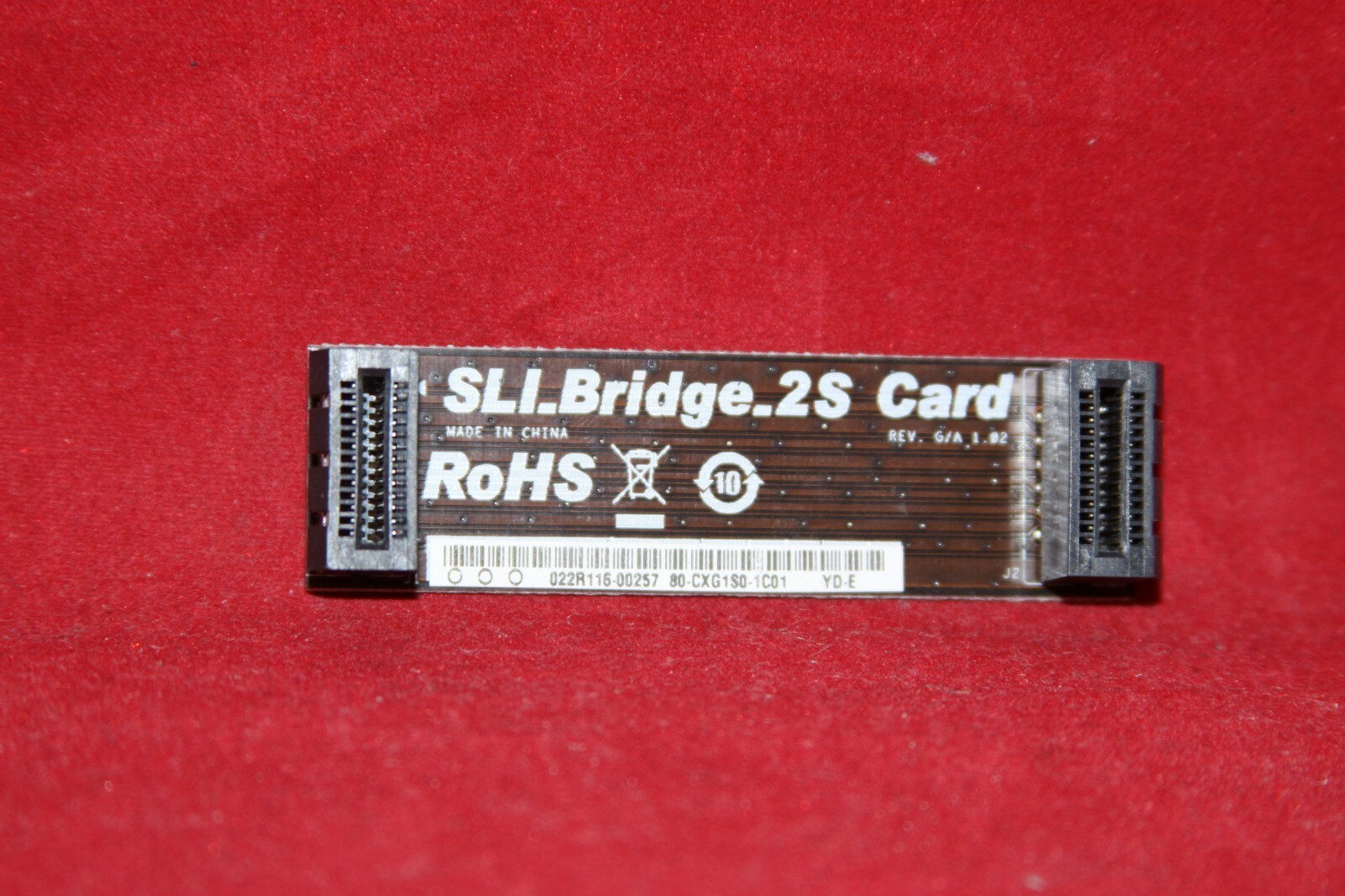 2 Way SLI Bridge 2S Card 2.5" (64 mm) ASRock 80-CXG1S0-1C01 (Rev. G/A 1 ...