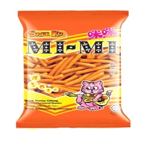 Snack Prawn Flavoured Food SNEK KU MI-MI Delicious Taste 80 GRAM X 5 ...