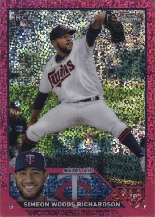 2023 Topps Chrome - Simeon Woods Richardson #173 Magenta Speckle ...