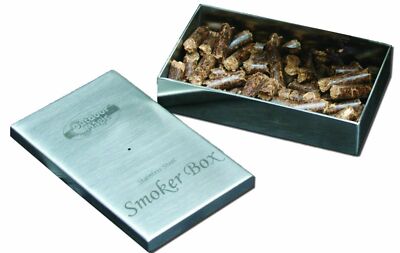 SF001 Stainless Steel Smoker Box 105mm L 65 W x20 D; Smoke cheese, red ...