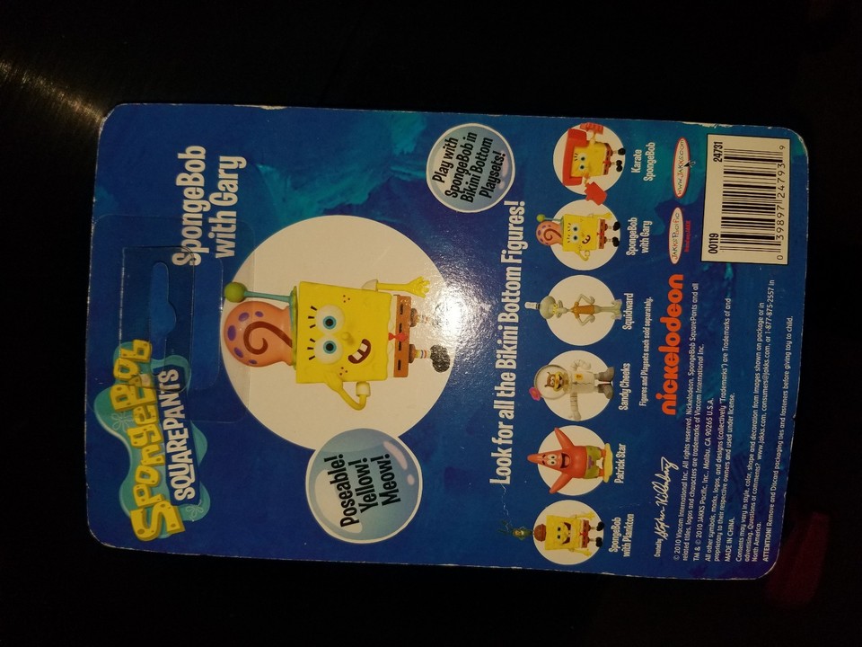 Spongebob Squarepants Poseable Character Figure with Gary | eBay