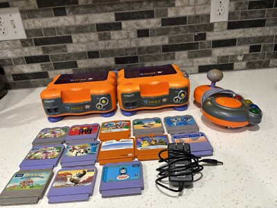 VTech V Smile TV Learning System Lot -2 Consoles, 1 Controller, & 13 ...