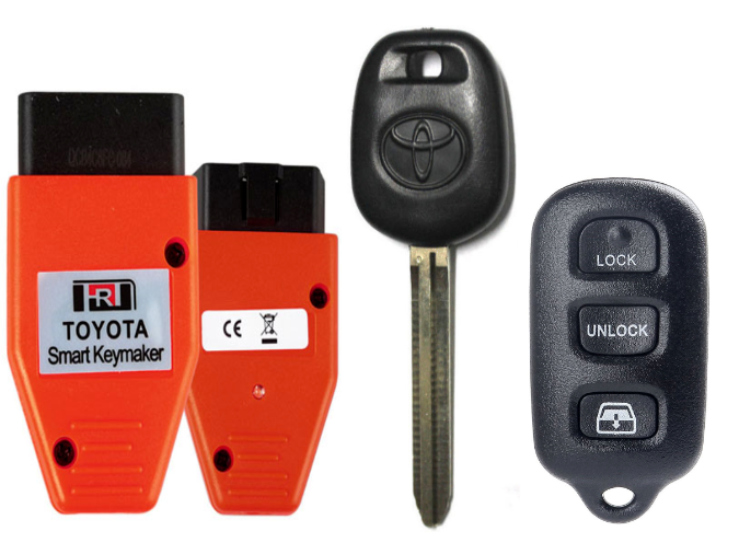 Toyota 4Runner 03-09 44D DOT Transponder Chip Key + HYQ12BBX Remote ...