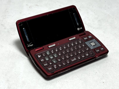 LG enV3 LG-VX9200M Verizon Wireless QWERTY Flip Cell Phone Maroon ...