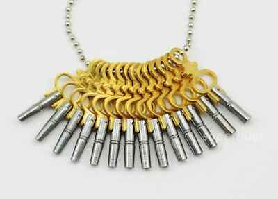 14pc Pocket Watch Winding Keys Set Size 00-12 Winder Setter Setting Set ...