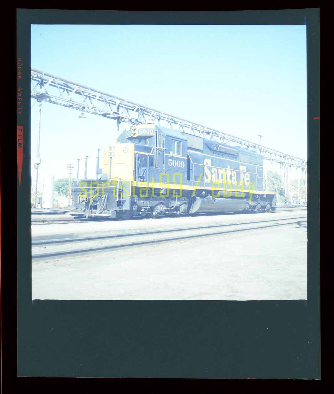 ATSF Santa Fe EMD SD40 Locomotive #5000 - Color Railroad Negative c1974 ...