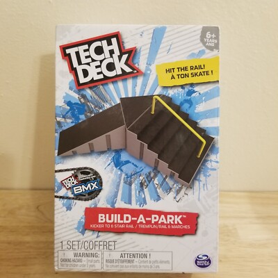 TECH DECK--BUILD A PARK-HIT THE RAIL KICKER TO 6 STAIR RAIL (NEW) | eBay