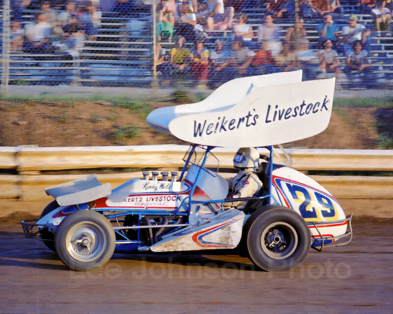 1974 Kenny Weld Weikert Livestock sprint car - 8x10 Print | eBay