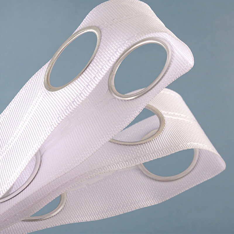 10M Curtain Heading Tape with 80 Round Eyelet Rings for Curtain Blinds ...