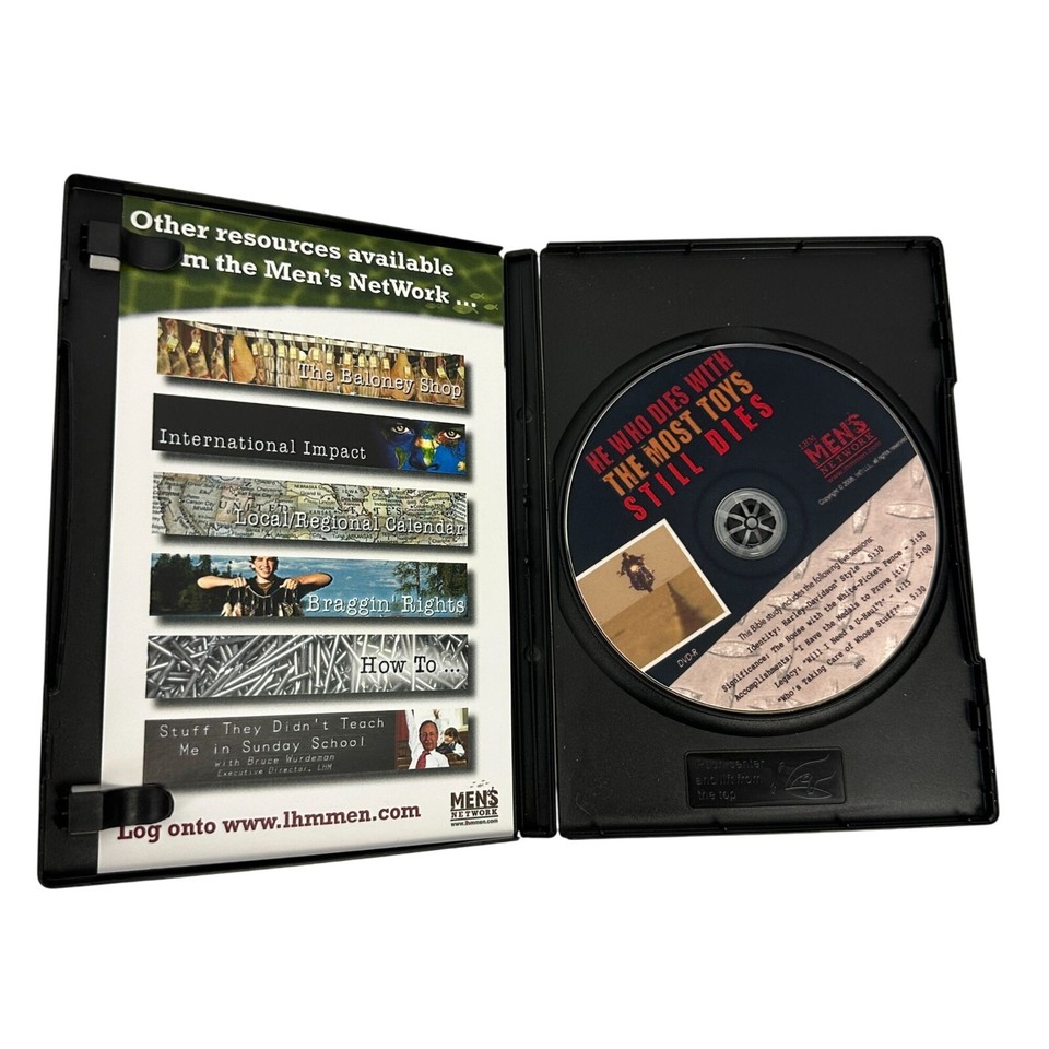 He Who Dies With The Most Toys Still Dies DVD Bible Study By Mens ...