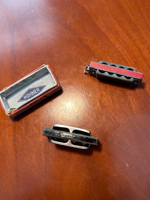 Vintage HOHNER German Miniature Harmonica and Canary Pendant Harmonica ...