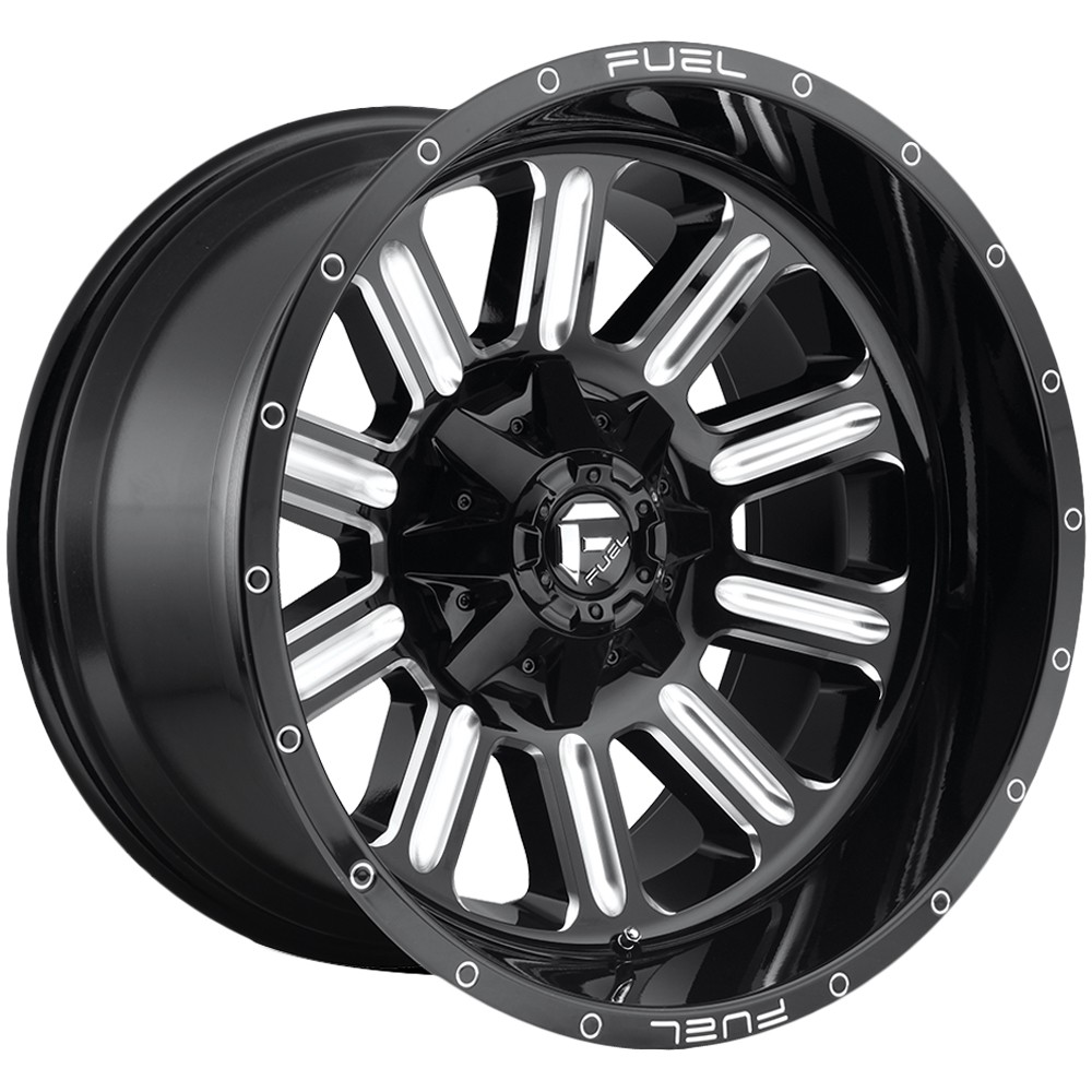 (4) Fuel D620 Hardline 20x9 6x135/6x5.5" +20mm Black/Milled Wheels Rims ...
